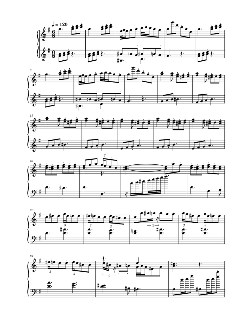 Keyboard Sonata in D Major K.492 L.14 - Domenico Scarlatti (Arranged ...