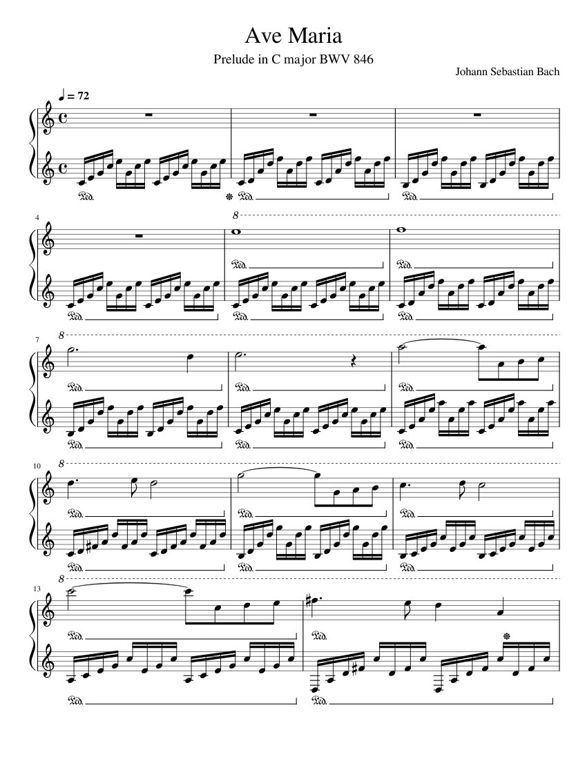 Ave Maria Sheet music for Piano (Solo) | Musescore.com