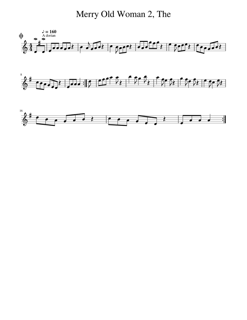 The Merry Old Woman 2 - piano tutorial