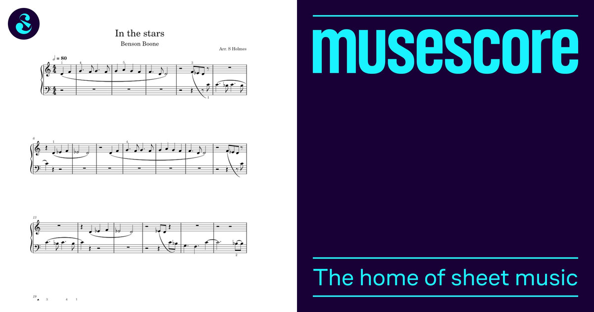 In the stars - Benson Boone Sheet music for Piano (Solo) Easy ...