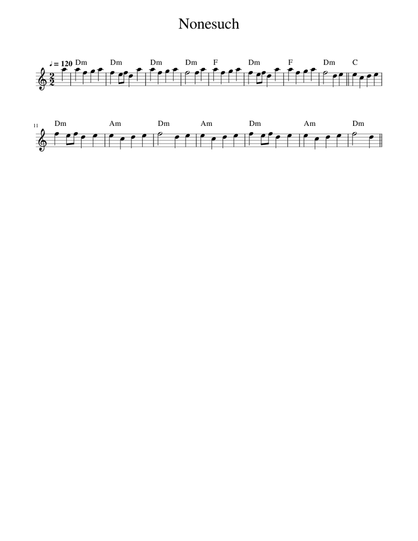 Nonesuch Sheet music for Piano (Solo) Easy | Musescore.com