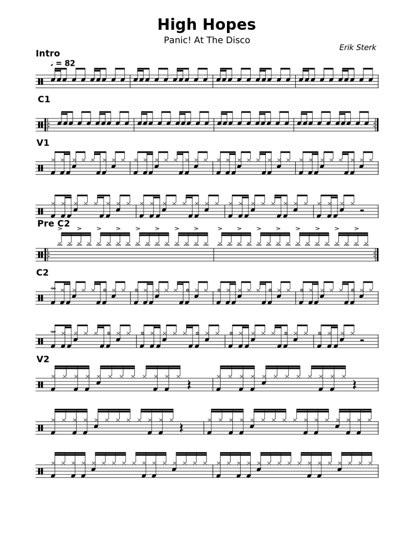 panic at the disco chart