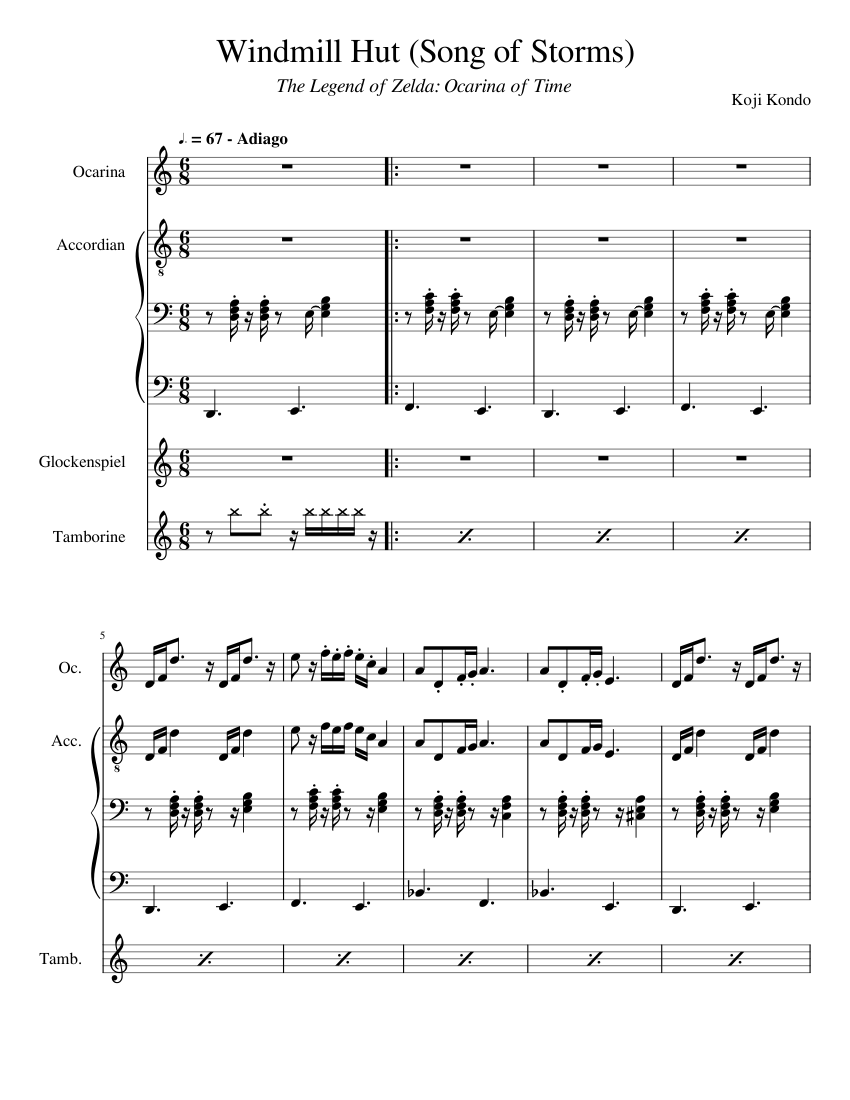 Windmill Hut (Song of Storms) - The Legend of Zelda: Ocarina of Time ...
