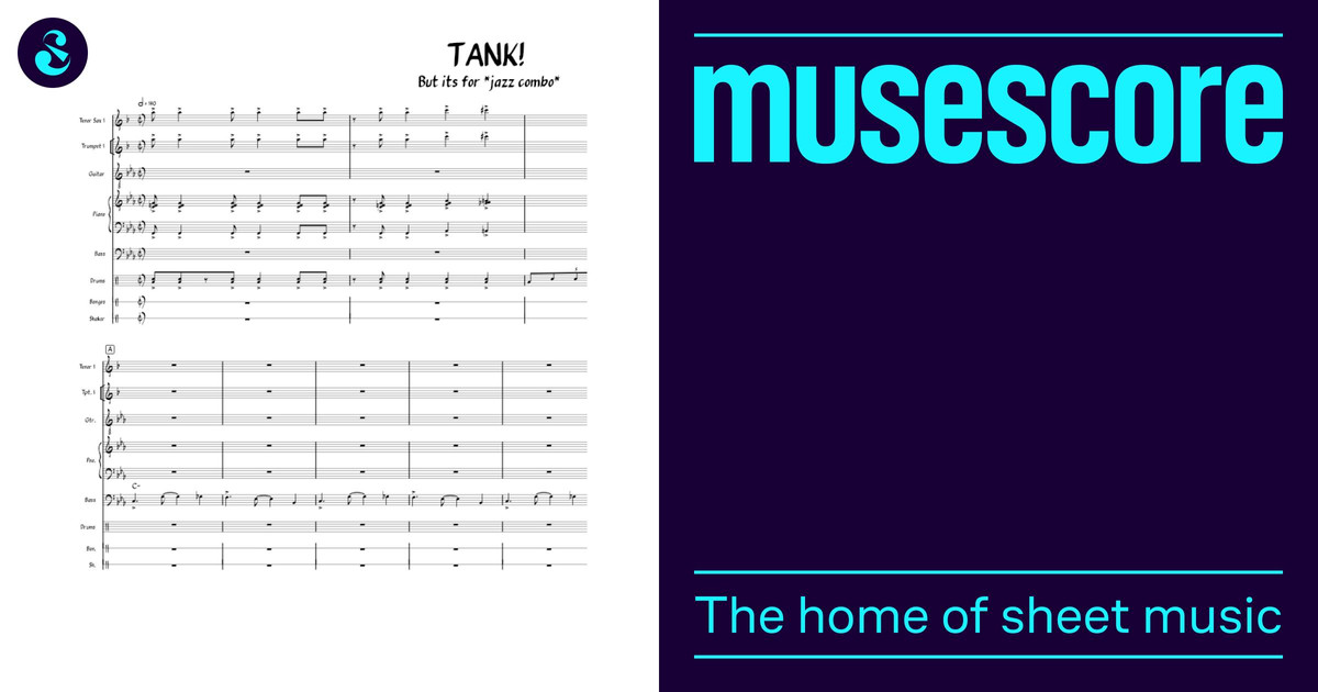 Tank! for Jazz Combo Sheet Music with Chords for Piano, Saxophone tenor ...