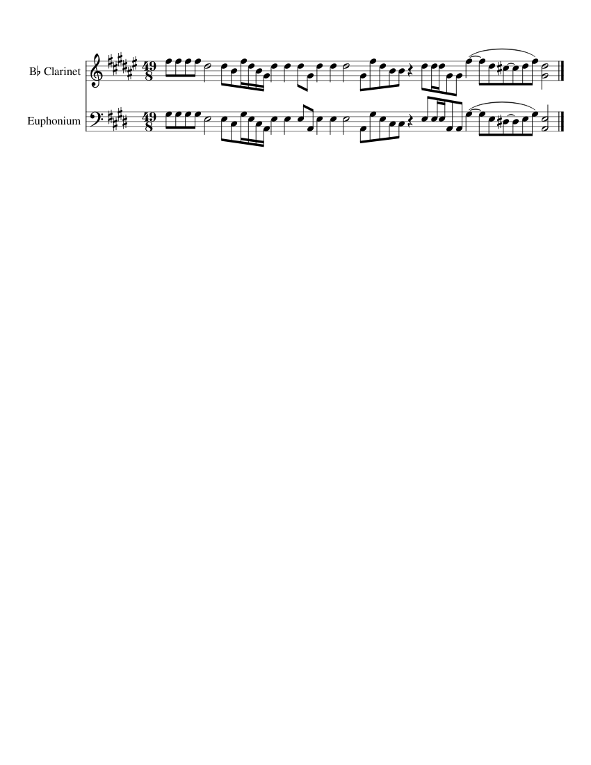 Hailey's Song (Part 2) - Hailey Grimes Sheet music for Euphonium ...