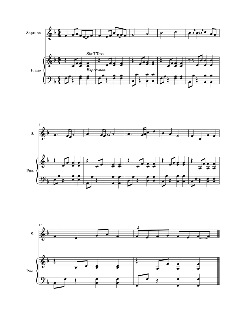 MUTH 191 Composition Project Sheet music for Piano, Soprano (Choral ...