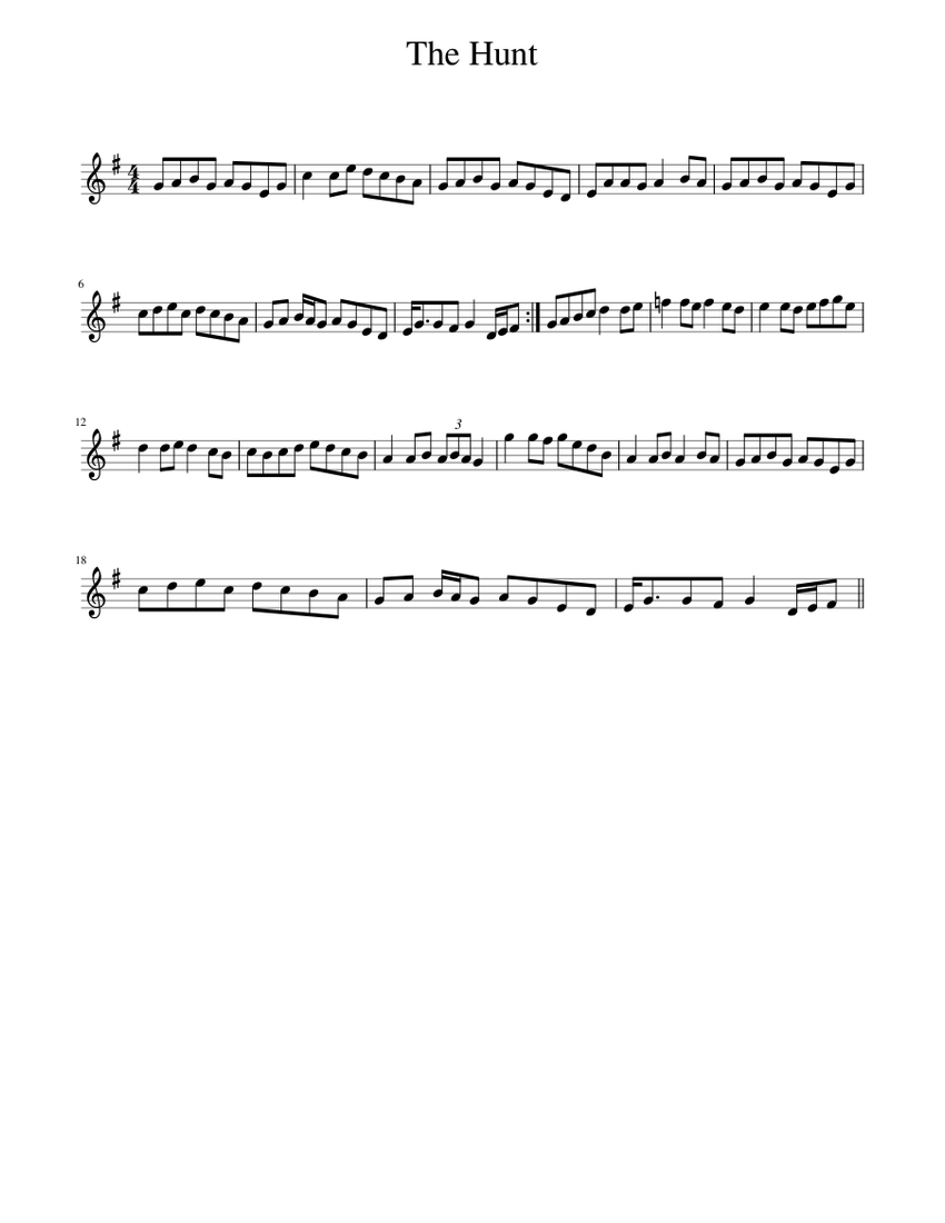 The Hunt Sheet music for Piano (Solo) Easy | Musescore.com