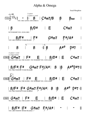 Alpha and Omega Sheet Music for Piano (Solo) easy | MuseScore.com
