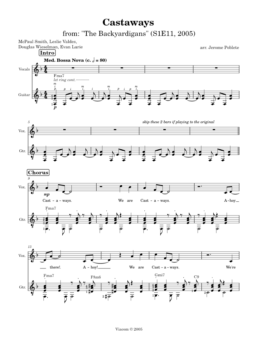 Castaways (from "The Backyardigans") – Evan Lurie and Douglas Wieselman ...