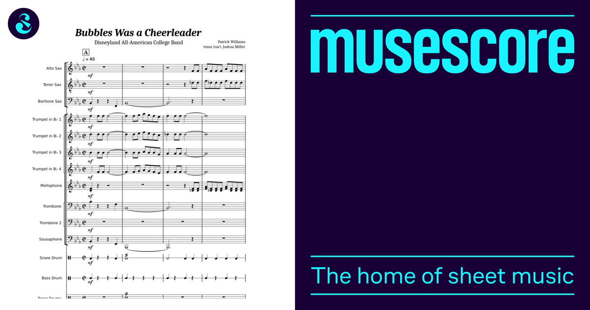 Bubbles Was a Cheerleader – Patrick Williams Sheet Music for Trombone ...