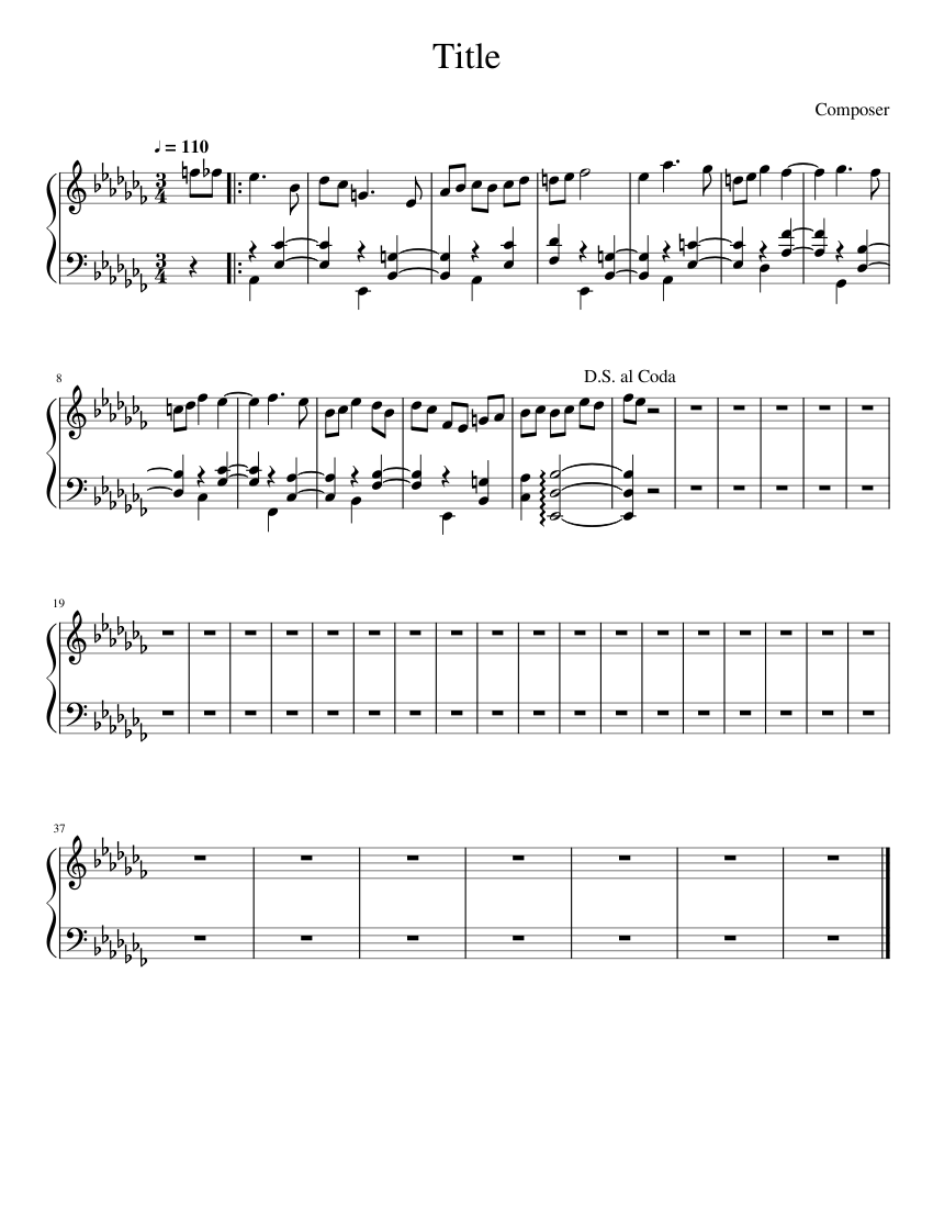 Sad Song: Super Mario RPG Sheet music for Piano (Solo) Easy | Musescore.com