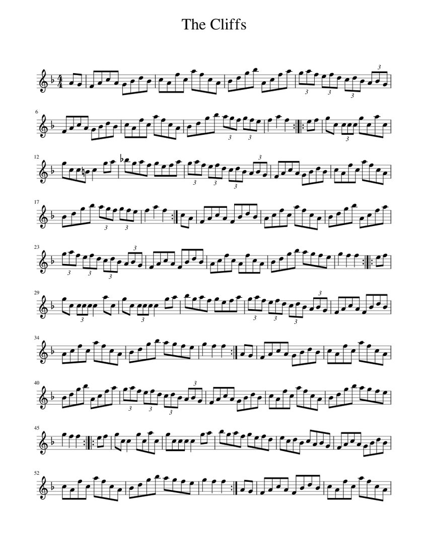 The Cliffs Sheet music for Piano (Solo) Easy | Musescore.com