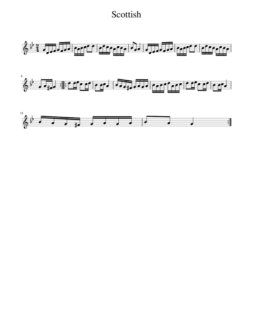 Scottish Sheet Music for Piano (Solo) easy | MuseScore.com