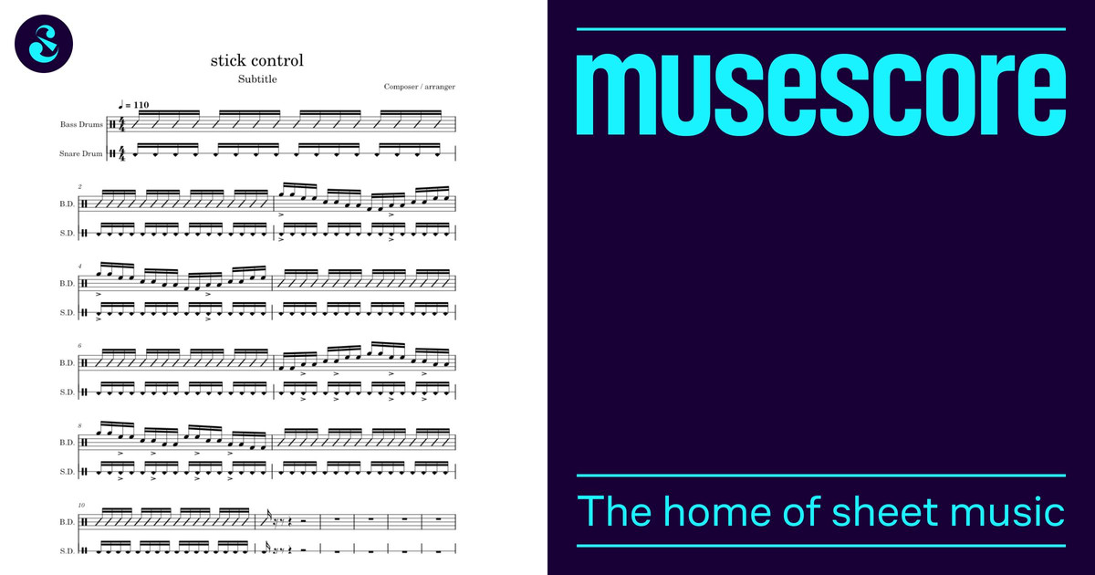 stick control Sheet Music for Trumpet other (Brass Duet) | MuseScore.com