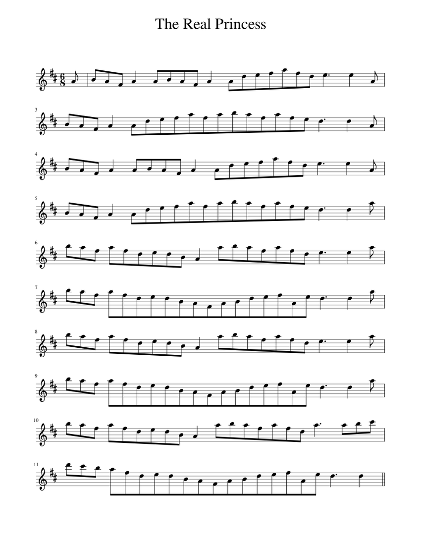 The Real Princess - piano tutorial