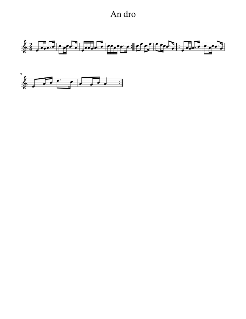 An dro Sheet music for Piano (Solo) Easy | Musescore.com