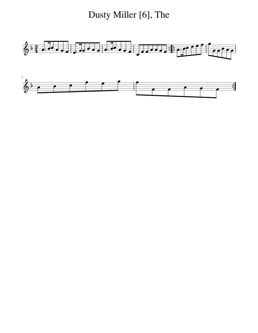 The Dusty Miller Sheet music for Piano (Solo) | Musescore.com