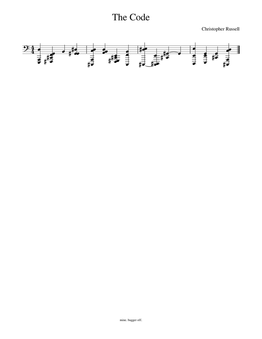 The Code Sheet music for Piano (Solo) | Musescore.com