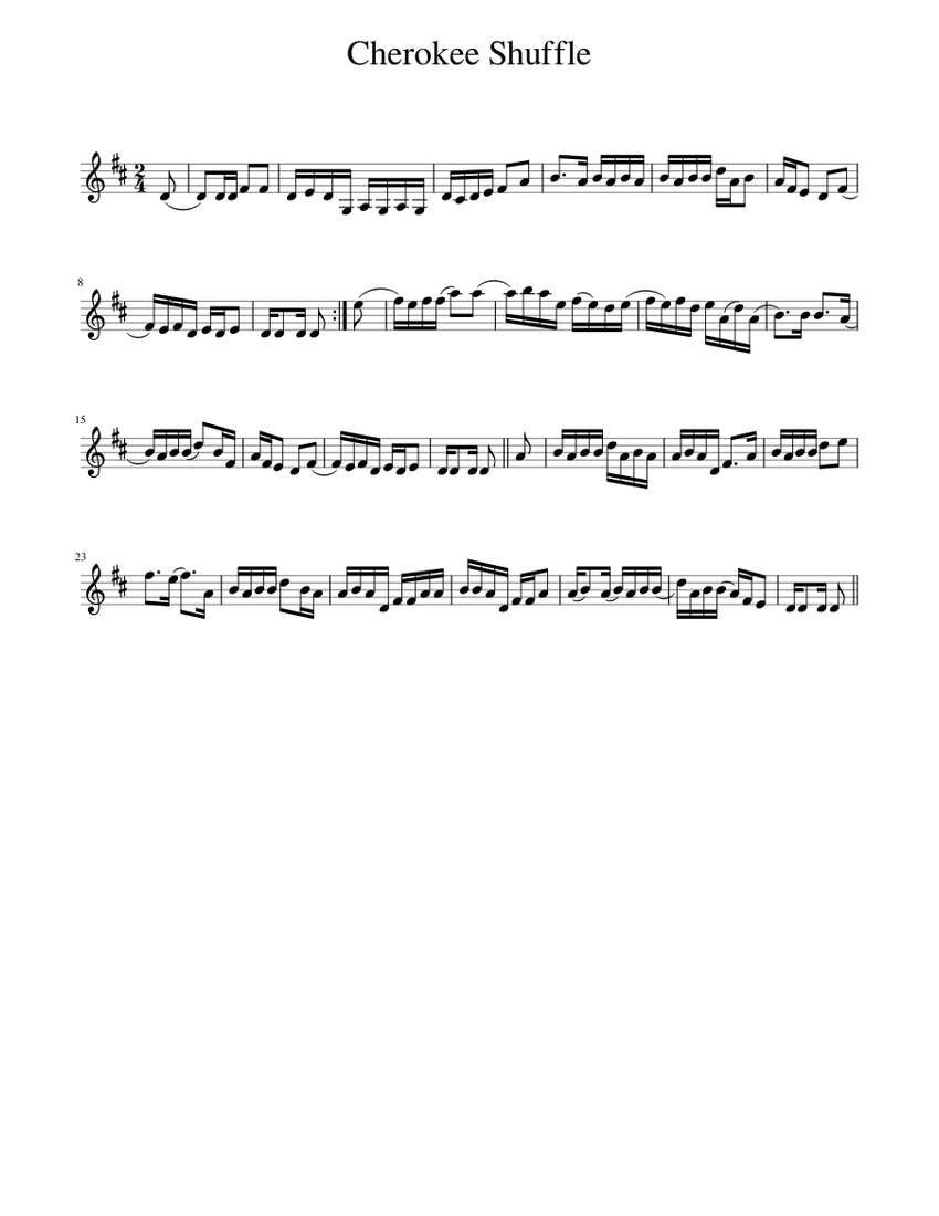Cherokee Shuffle Sheet music for Piano (Solo) Easy | Musescore.com