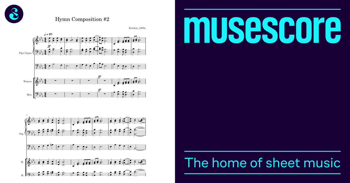 Hymn Composition No. 2 – Esteban_1990s Sheet music for Organ ...