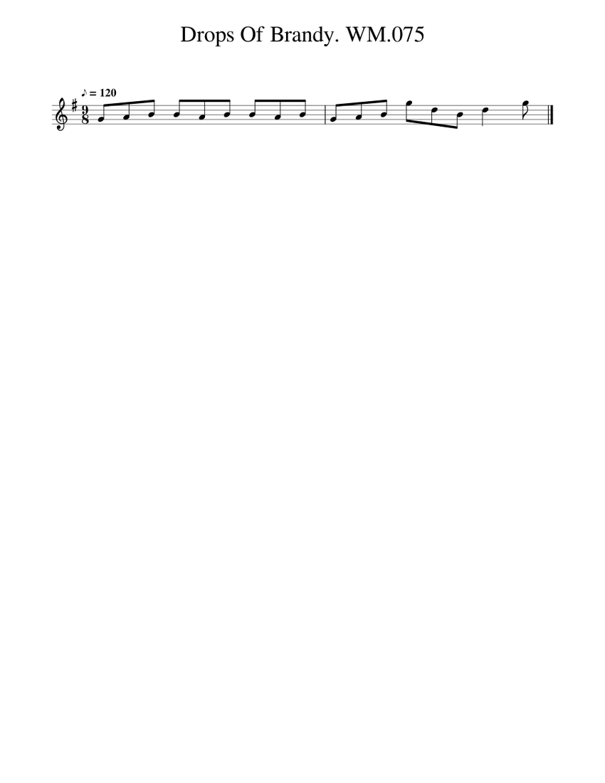 Drops Of Brandy. WM.075 Sheet music for Piano (Solo) | Musescore.com