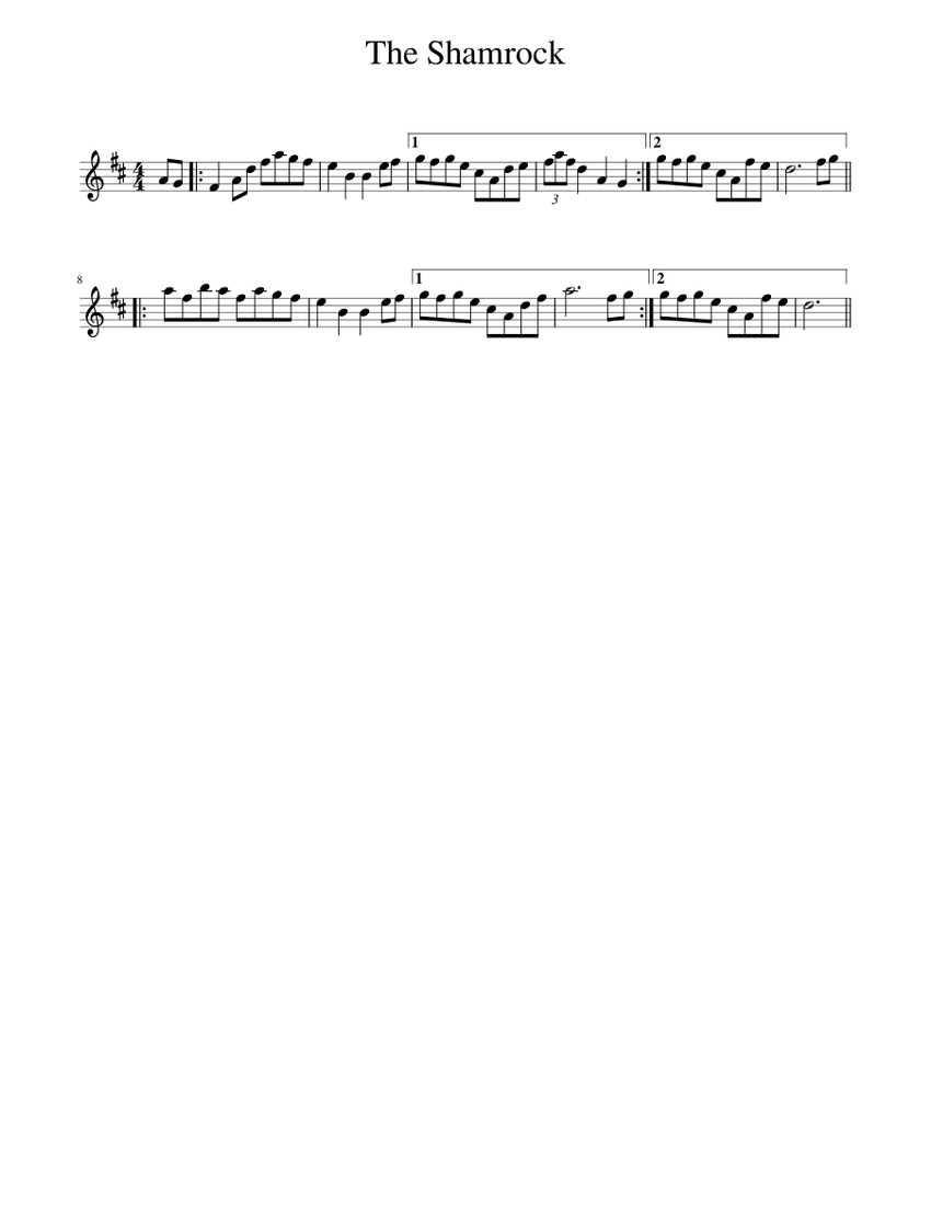The Shamrock Sheet music for Piano (Solo) Easy | Musescore.com