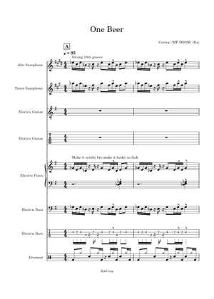 One Beer – MF DOOM Sheet Music for Drum group (Solo) | MuseScore.com