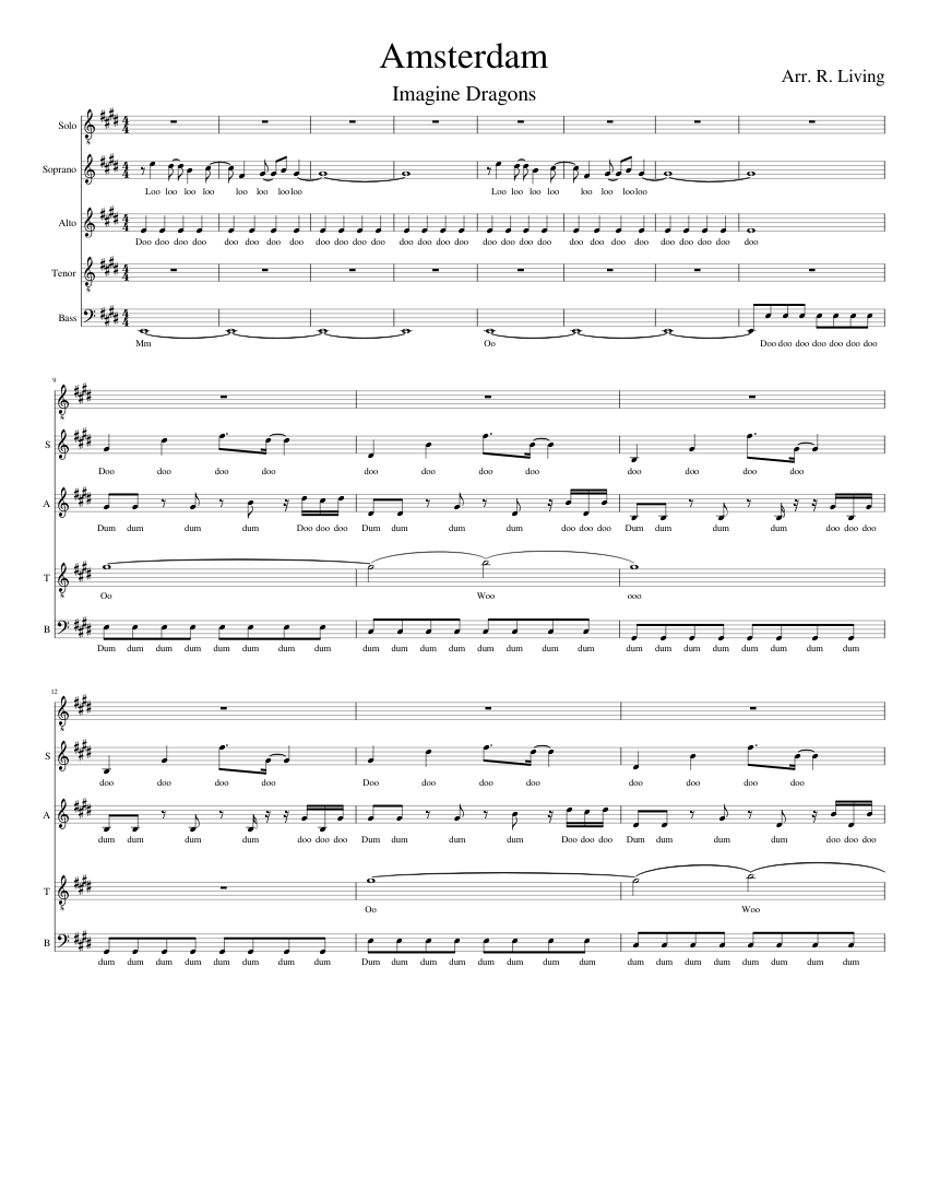 Amsterdam Sheet music for Piano (Mixed Quintet) | Musescore.com
