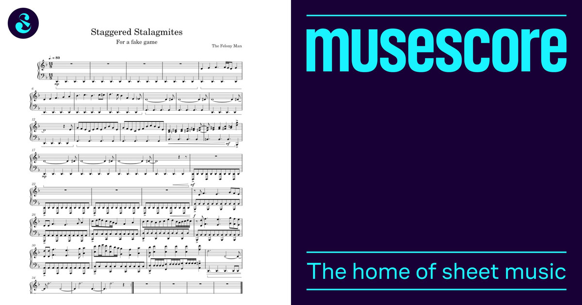 Staggered Stalagmites - Piano Solo Sheet music for Piano (Solo ...