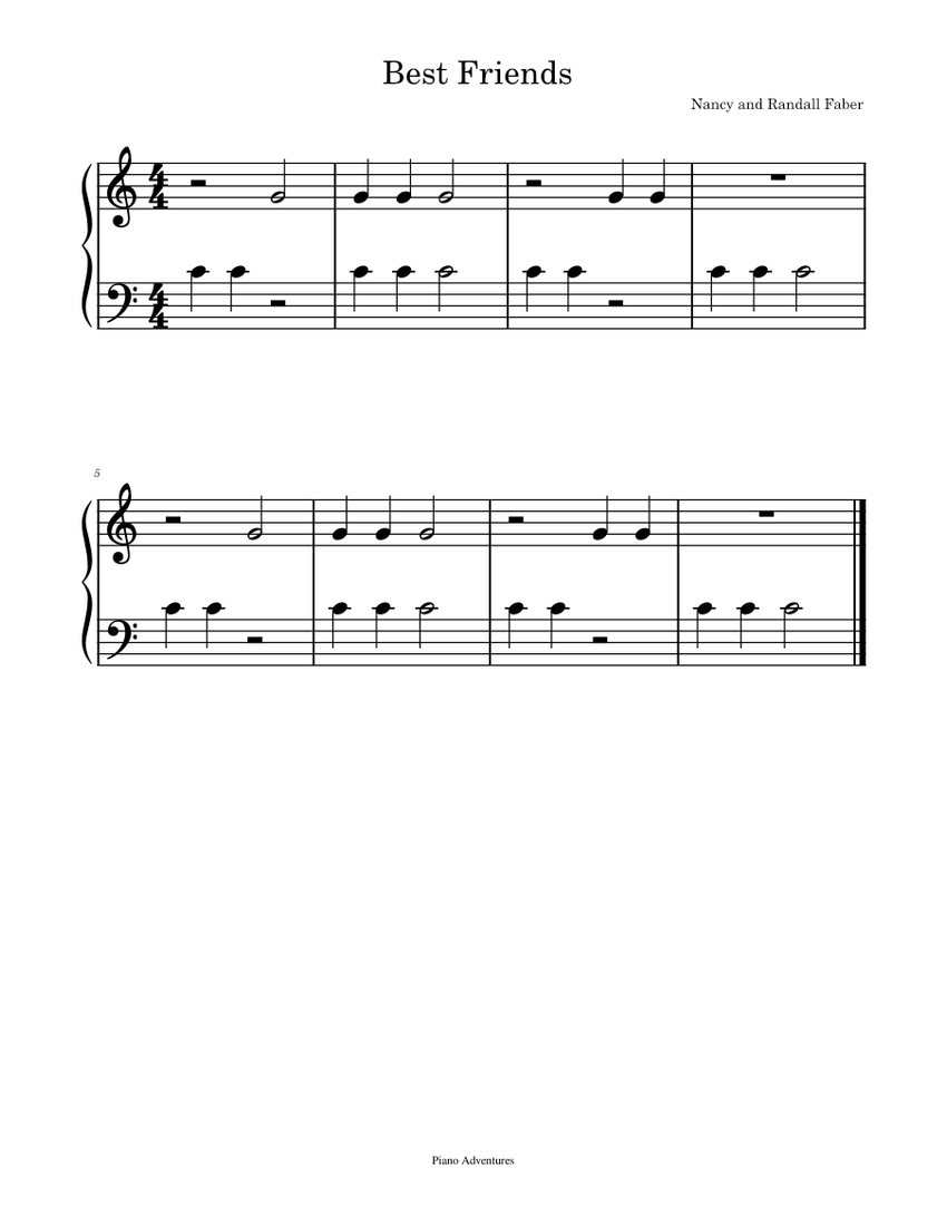 38 Best Friends - piano tutorial