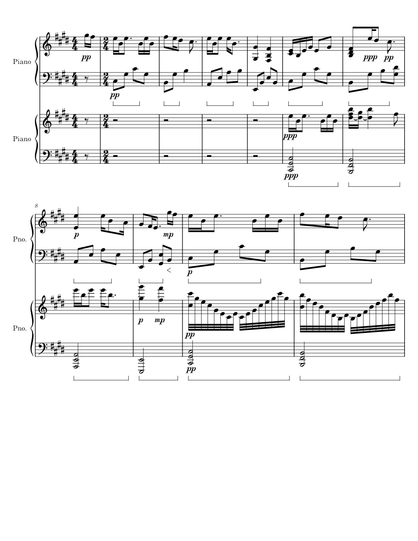 Everlasting Memory Sheet music for Piano (Piano Duo) | Musescore.com
