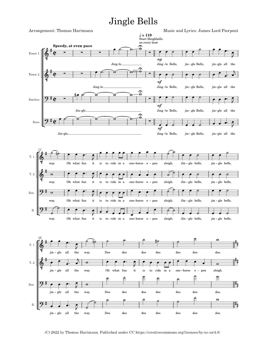 Jingle Bells - piano tutorial