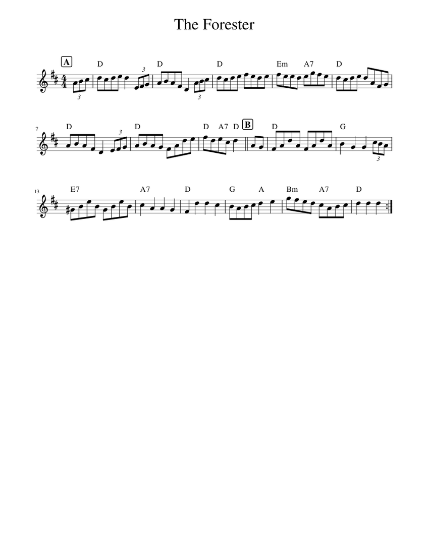 The Forester Sheet music for Piano (Solo) | Musescore.com